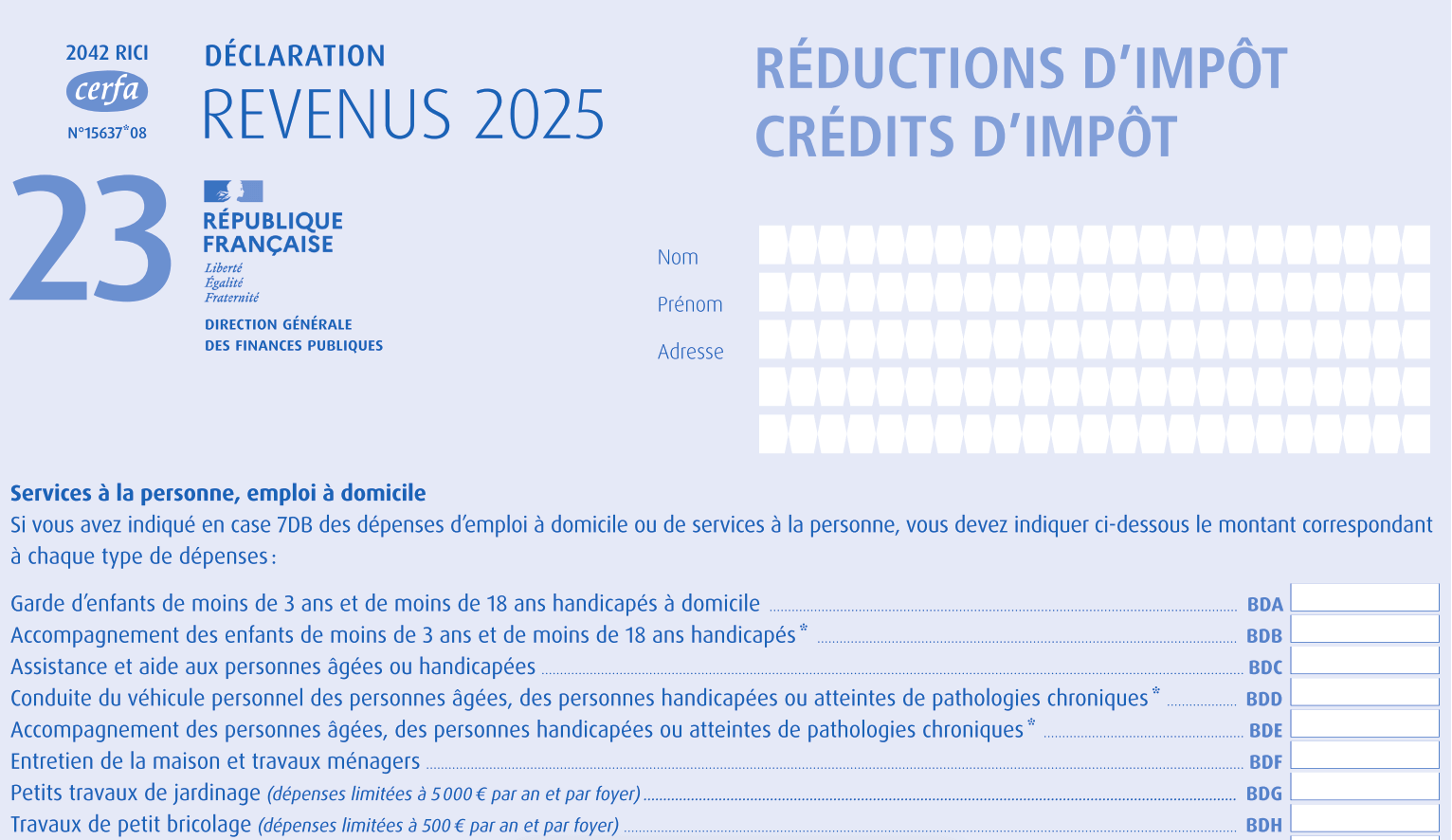 Déclaration de revenus : tout savoir sur le formulaire 2042-RICI en 2025